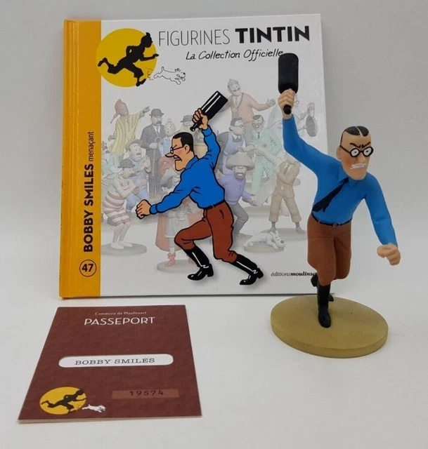 FIGURINE TINTIN N° 47 BOBBY SMILES collection officielle EUR 25,00 ...