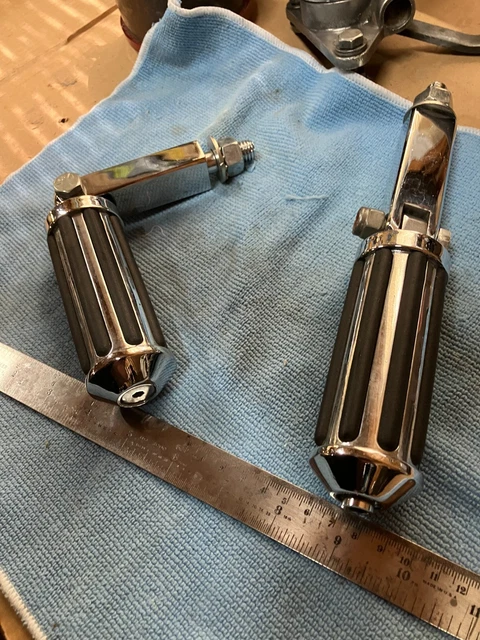 HARLEY SHOVELHEAD IRONHEAD chopper custom footpegs with chrome ...