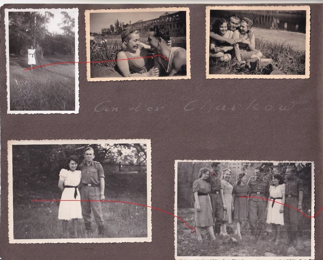 WW2 FOTO ELITESOLDATEN Leibstandarte Charkow 1943 Fotalbum Seite - TOP ...