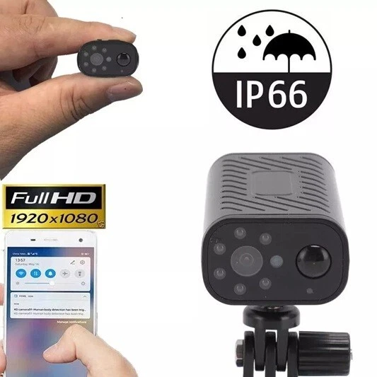 MICRO TELECAMERA WIFI esterno ip66 microcamera mini microcamera ...