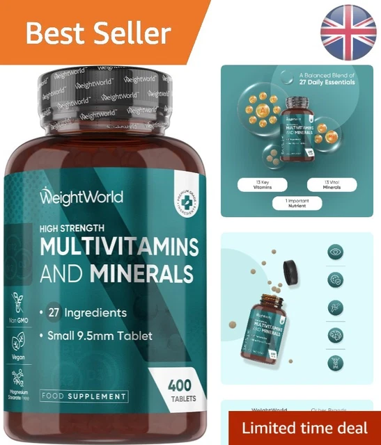 27 ESSENTIAL NUTRIENT Multivitamin Tablets - 400 Count for Daily Immune ...