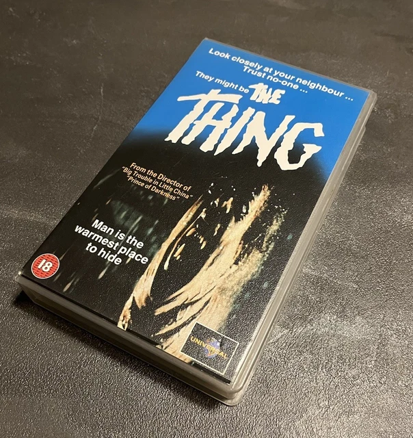 THE THING CLASSIC Horror VHS UK Video Tape Kurt Russell 1982 Tested Ex ...