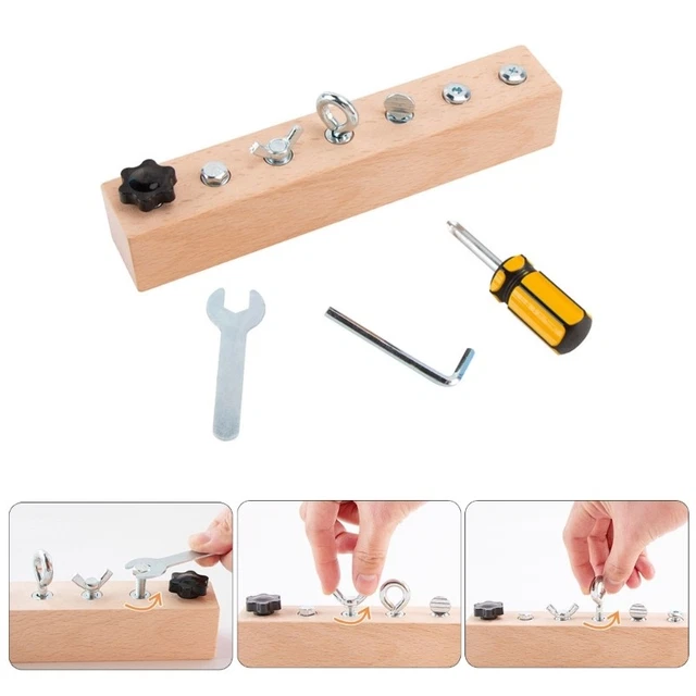 SCREWDRIVER BOARD SET for Kids Educational Sensory Learning Toy $28.25 ...
