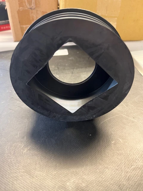 RUBBER RAINWATER ADAPTER Square / round downpipe gutter 110mm drainage ...