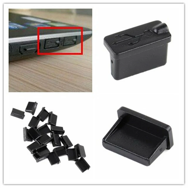 20PCS USB ANTI Dust Protector PVC Soft Rubber A Type Female Plugs ...