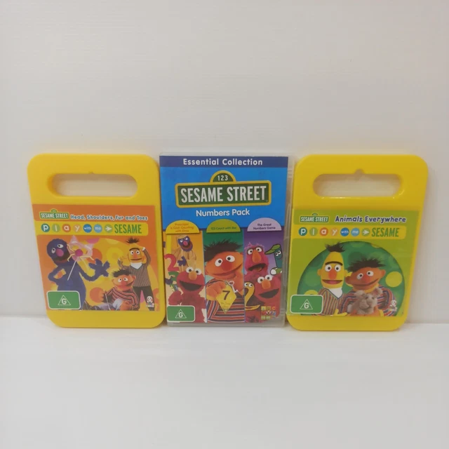 ABC SESAME STREET DVD Play With Me Education Learning (3) Bundle Lot ...