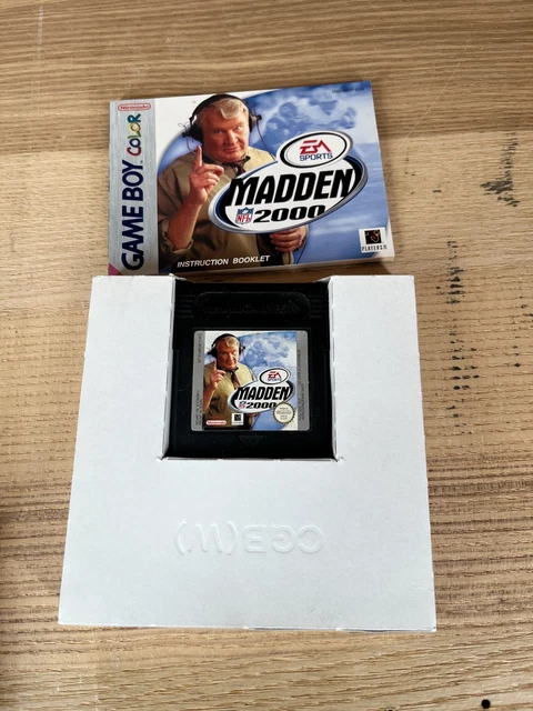NINTENDO GAMEBOY COLOR Madden 2000 Boxed With Manual Video Game ...