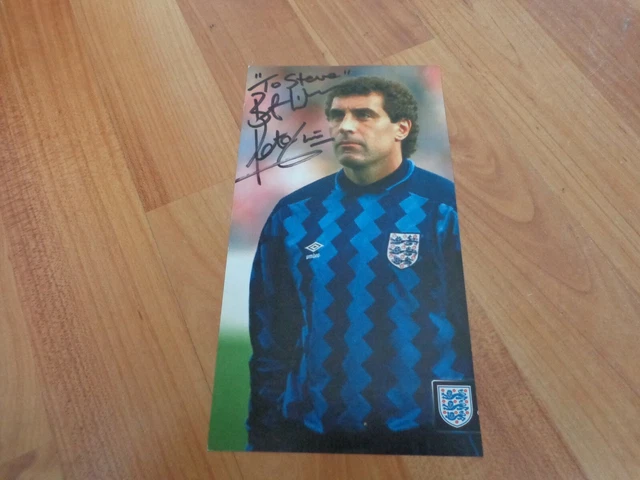 ORIGINAL UNTERZEICHNET PETER Shilton England Fußball Foto Karte ...