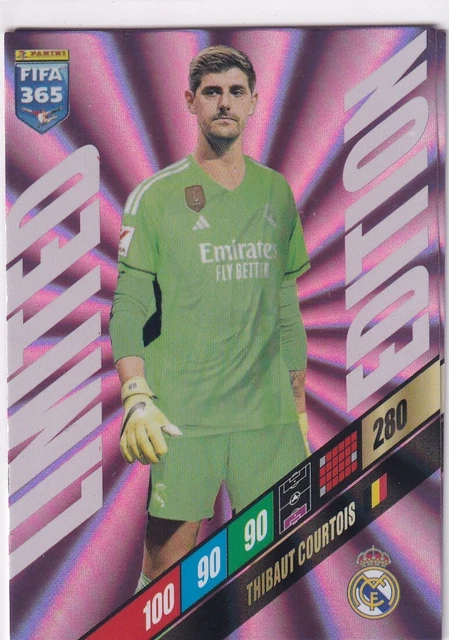 PANINI FIFA 365 Adrenalyn 2024 Card Limited Edition Thibaut Courtois £2 ...