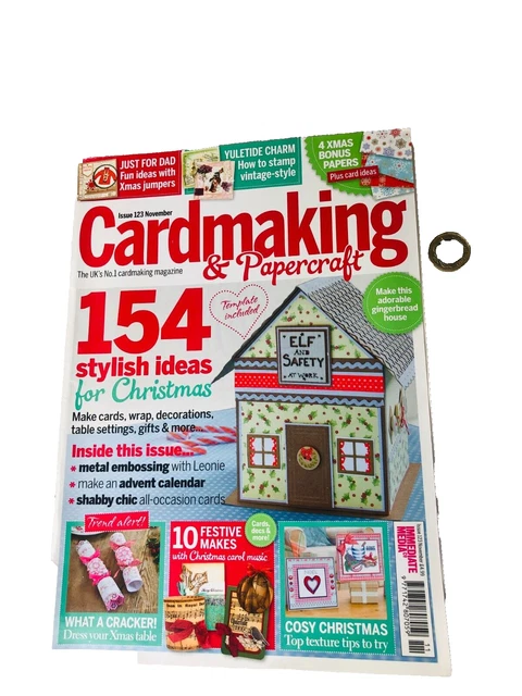 MAGAZINE CARD MAKING & Papercraft Craft Mag Issue 123 November nfb £7. ...