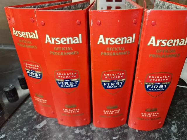ARSENAL 2006-07 1ST Season @ The Emirates In 4 Official Binders - 27 ...