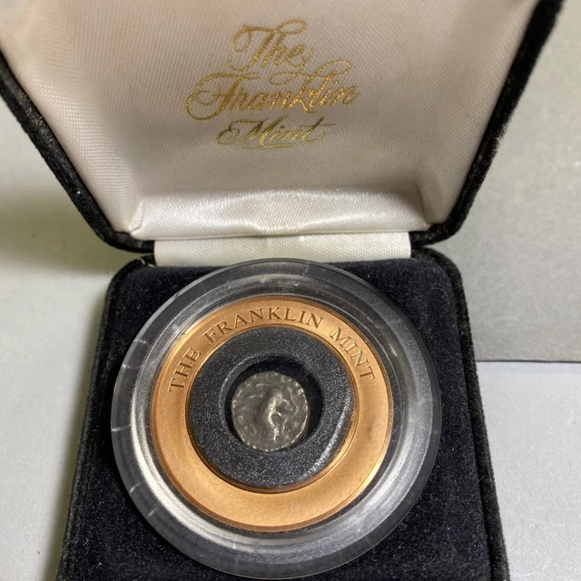 ALEXANDER THE GREAT Greek Silver Drachma 325 BCE In Box Franklin Mint ...
