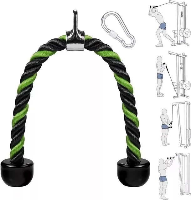 LONG TRICEP ROPE 26'' Cable Attachment LAT Pull Down Attachments Home ...