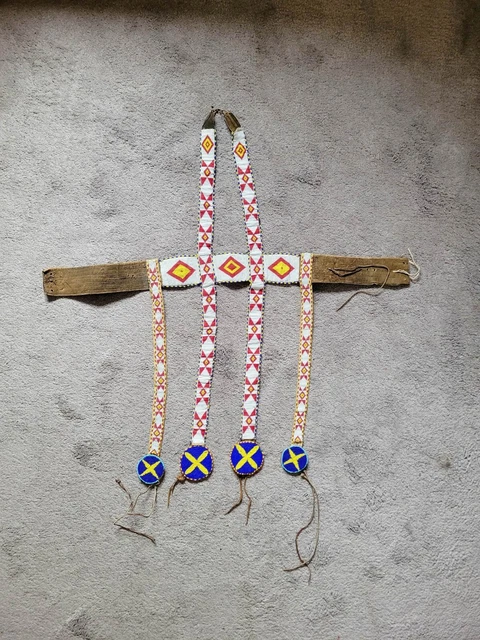 VINTAGE NATIVE AMERICAN Sioux Powwow Dance Beaded Regalia Nice Beadwork ...