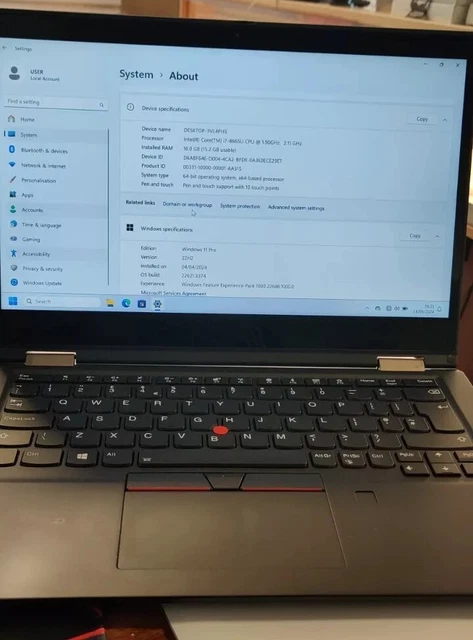 FAST LENOVO THINKPAD X390 YOGA CORE i7 16 GB RAM 500 GB SSD LAPTOP ...