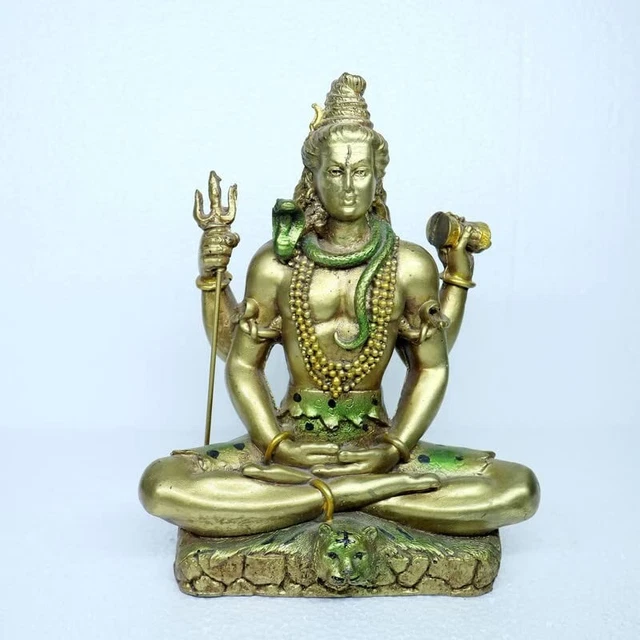 MULTI COLOR LORD Shiva Mahadev Murti Idol Statue Home Temple Decor £70. ...