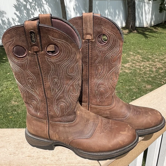 REBEL BY DURANGO Men’s Brown Saddle Western Boot 12” Dusk Velocity Sz ...