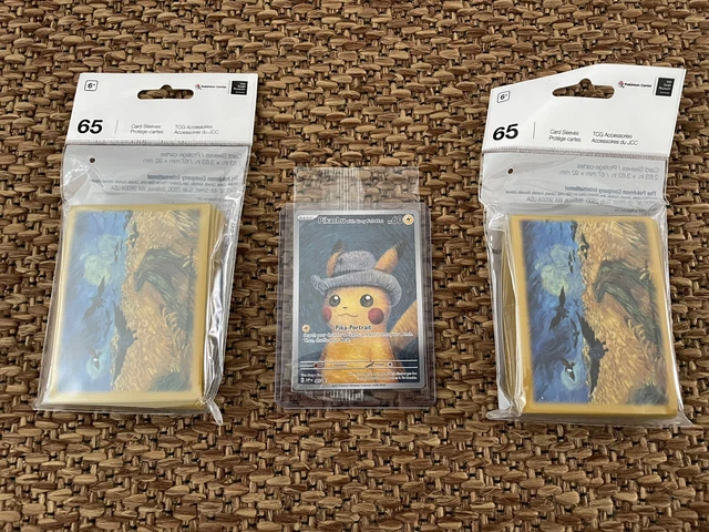 PIKACHU WITH GREY Felt Hat SEALED Van Gogh Pokémon Promo Card With ...