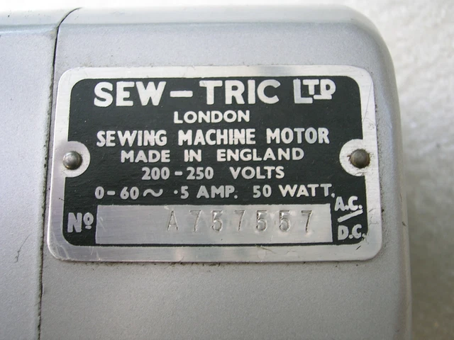 SEW-TRIC SEWING MACHINE Motor Fits Some Older Jones/Brother/Harris ...