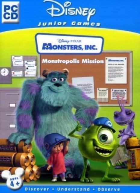 DISNEY JUNIOR GAMES Monsters, Inc: Monstropolis Mission PC 2005 Video ...
