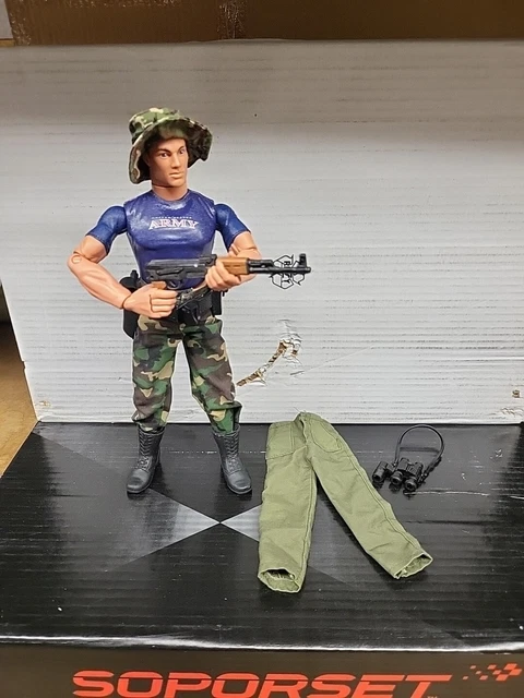 1992 SOLDIER ACTION Figure GI Joe Like 12” Hasbro Pawtucket Accessories ...