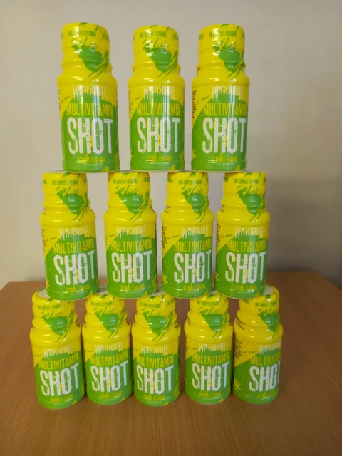 WARRIOR MULTIVITAMIN SHOT 12 x 60ml ZERO Sugar Vit & Mineral Complex ...