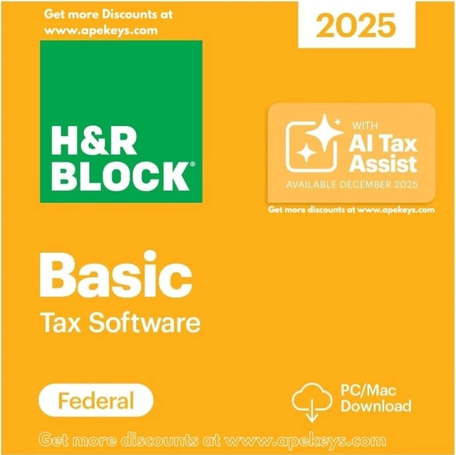 H&R BLOCK TAX Software basic 2025 for PC, (within an hour delivery) £17 ...