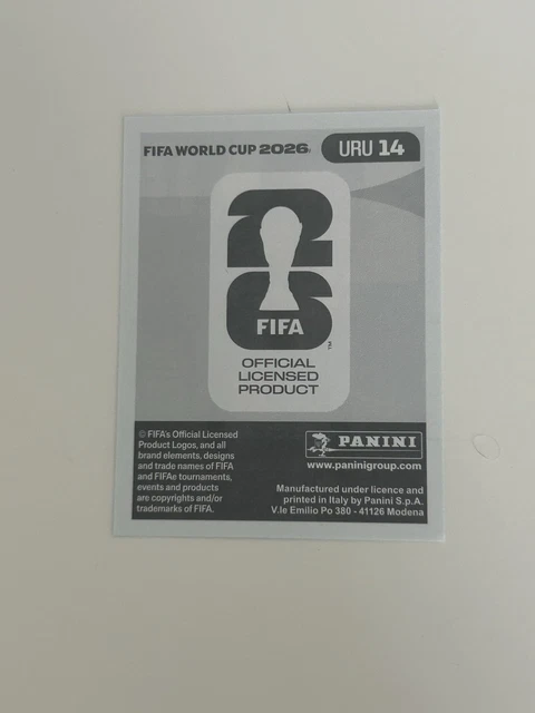 PANINI FIFA WORLD Cup 2026 Manuel Ugarte - Uruguay Non-Stuck Sticker # ...