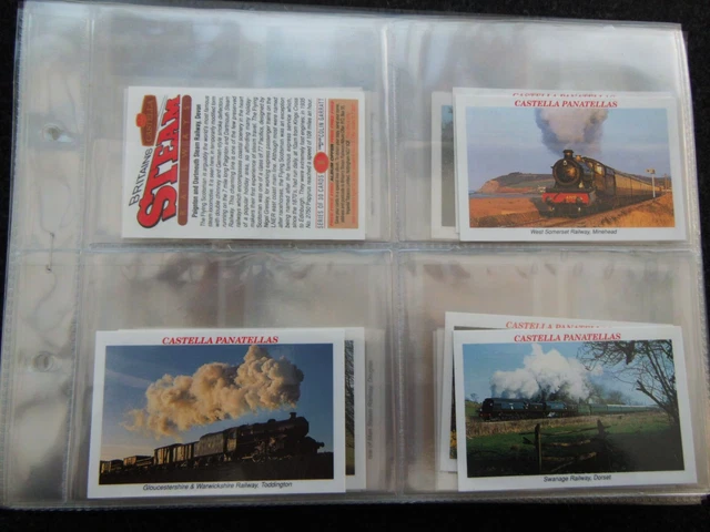 ONE COMPLETE SET Cigar Cards Wills Castella Britain's Steam Railways £1 ...