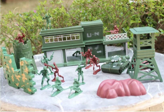 500PCS MILITARY SOLDIER Toy Kit Set Army Men 4cm Figures & Accessories ...