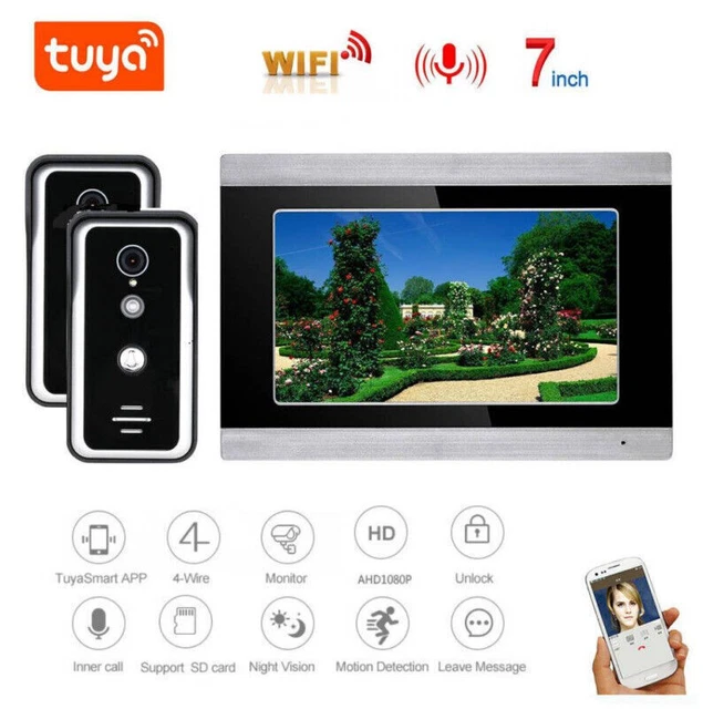 TUYA VIDEO DOORBELL Intercom System Door Phone Intercom WiFi + 7 ...