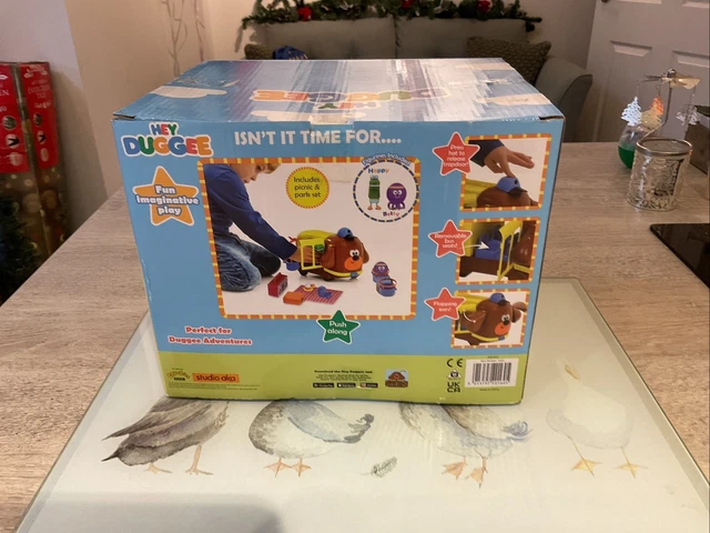 CBEEBIES HEY DUGGEE Adventure Bus Playset Toys makes noises plus ...