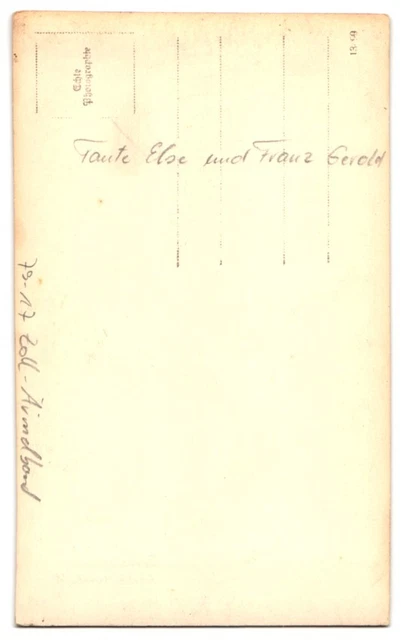 FOTOGRAFIE 2.WK, MACK, Eschersheim, Franz Gerold in Uniform mit Zoll ...