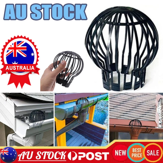 FLEXIBLE DOWNPIPE FILTER Plastic Roof Gutter Balloon Guard Filters WH ...