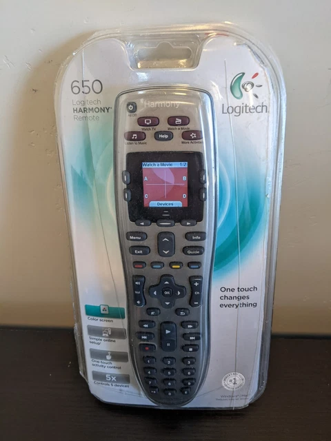 LOGITECH HARMONY 650 All in One Programmable Universal Remote Control ...