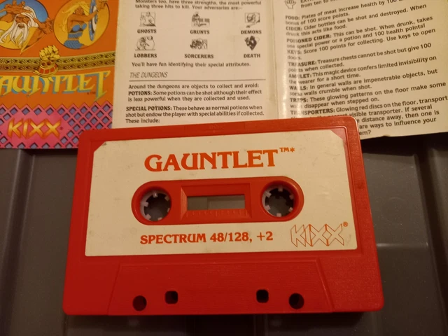ZX SPECTRUM GAME Gauntlet Red Tape By Kixx £9.99 - PicClick UK