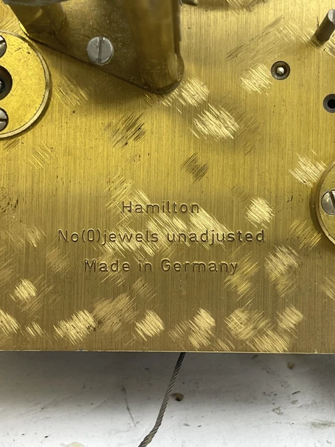 USED GRANDFATHER CLOCK Movement Hamilton Hermle for parts 78 K 116cm £ ...