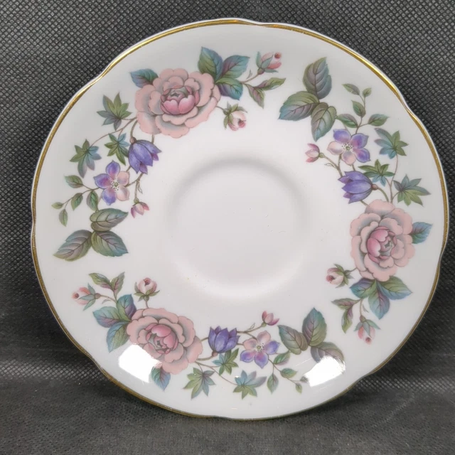 VINTAGE ROYAL GRAFTON Saucer x 3 ~ FRAGRANCE Pattern ~ Fine Bone China ...