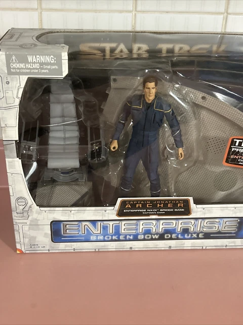 ART ASYLUM STAR Trek Enterprise Broken Bow Deluxe Archer NX-1 Bridge ...