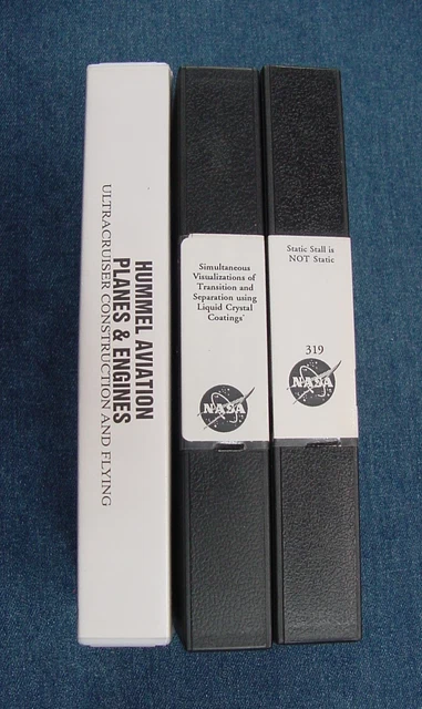 3 VHS TAPES Nasa Flow Visualization Aircraft Wing Stall Hummel ...