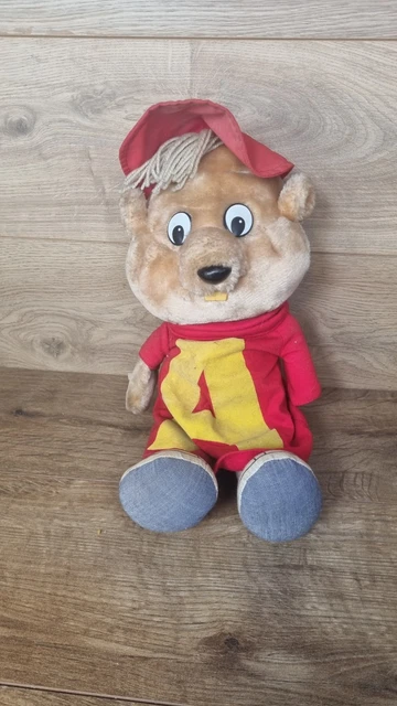 ALVIN AND THE Chipmunks "Alvin" 20" Talking Stuffed Toy (1983 ...