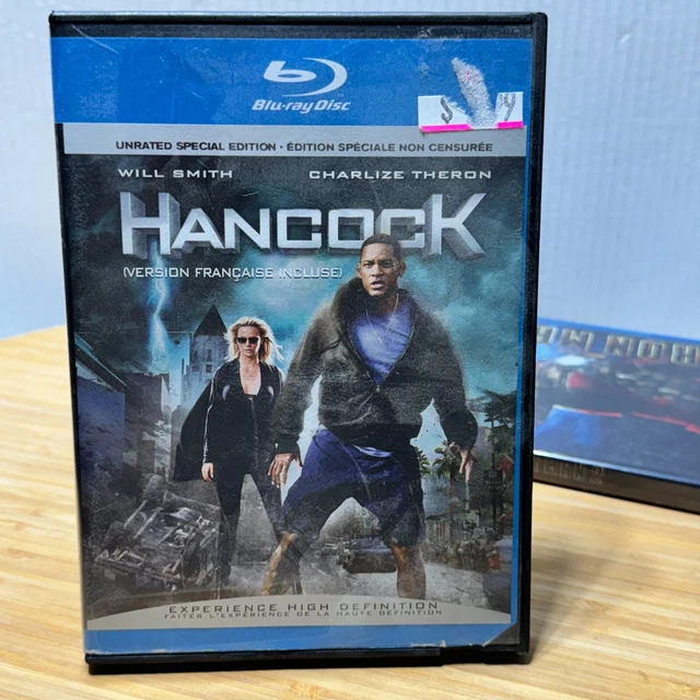 HANCOCK BLU-RAY (2008) - Will Smith, Charlize Theron, Jason Bateman - Action £6.78 - PicClick UK