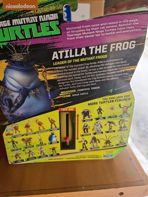 TEENAGE MUTANT NINJA Turtles ATILLA THE FROG leader personaggio 11 cm ...
