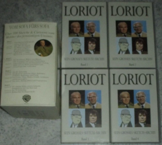 LORIOT VIDEO SAMMLUNG - 4 VHS/Komödie/Vicco von Bülow, Evelyn Hamann/BOX/Warner EUR 19,99 ...