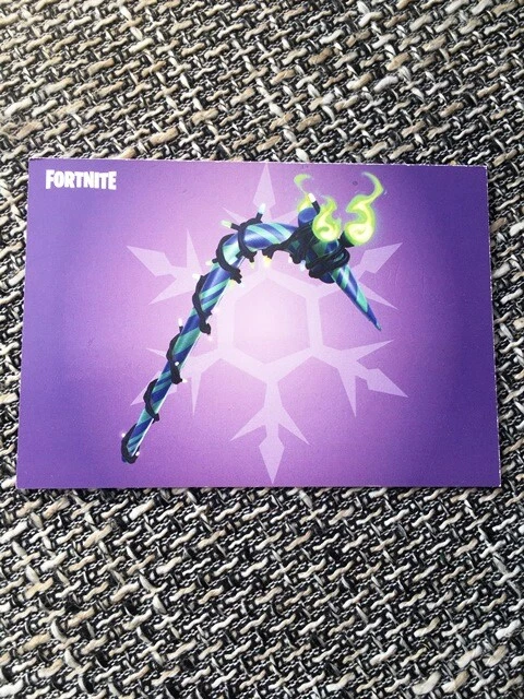 FORTNITE MINTY PICKAXE Card,Code Used | pc/ps4/xbox | Check Description ...