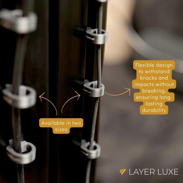 SIM RACING RIG flexible cable management clips for 40 series aluminium ...