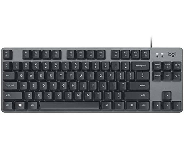 LOGITECH K835 TKL Mechanical Corded Aluminium Keyboard, Layout Tedesco ...