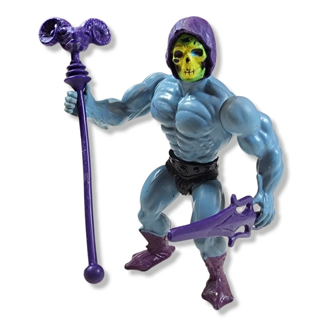VINTAGE SKELETOR HARD Head Mattel Masters of the Universe MOTU Action ...