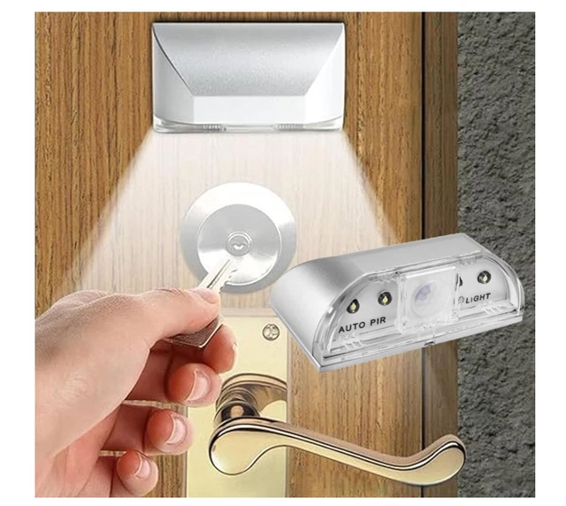 LIGHT ABOVE DOOR Key Lock, Outdoor Wireless Infrared Detector Keyhole ...