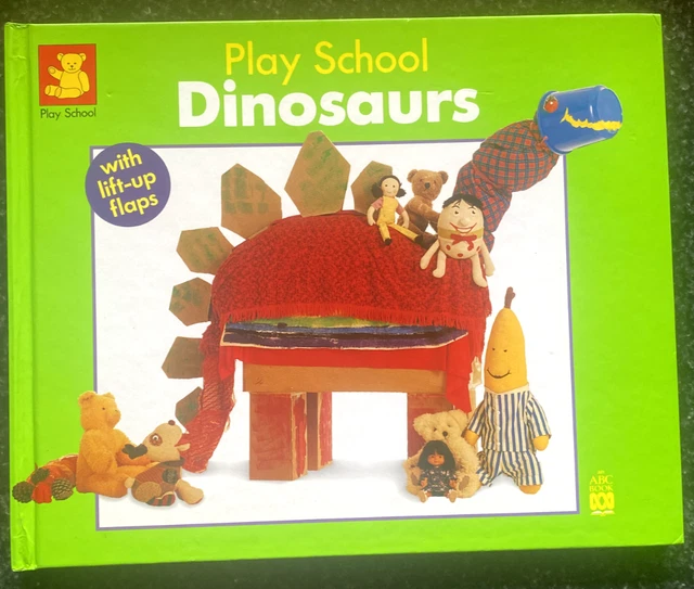 PLAY SCHOOL DINOSAURS Lift-The-Flap Book (Hardcover-1995) $14.95 ...